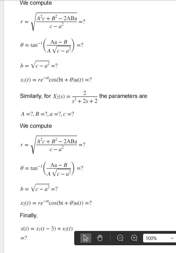 Solved Problem 3. [20 ﻿points]Find the inverse Laplace | Chegg.com