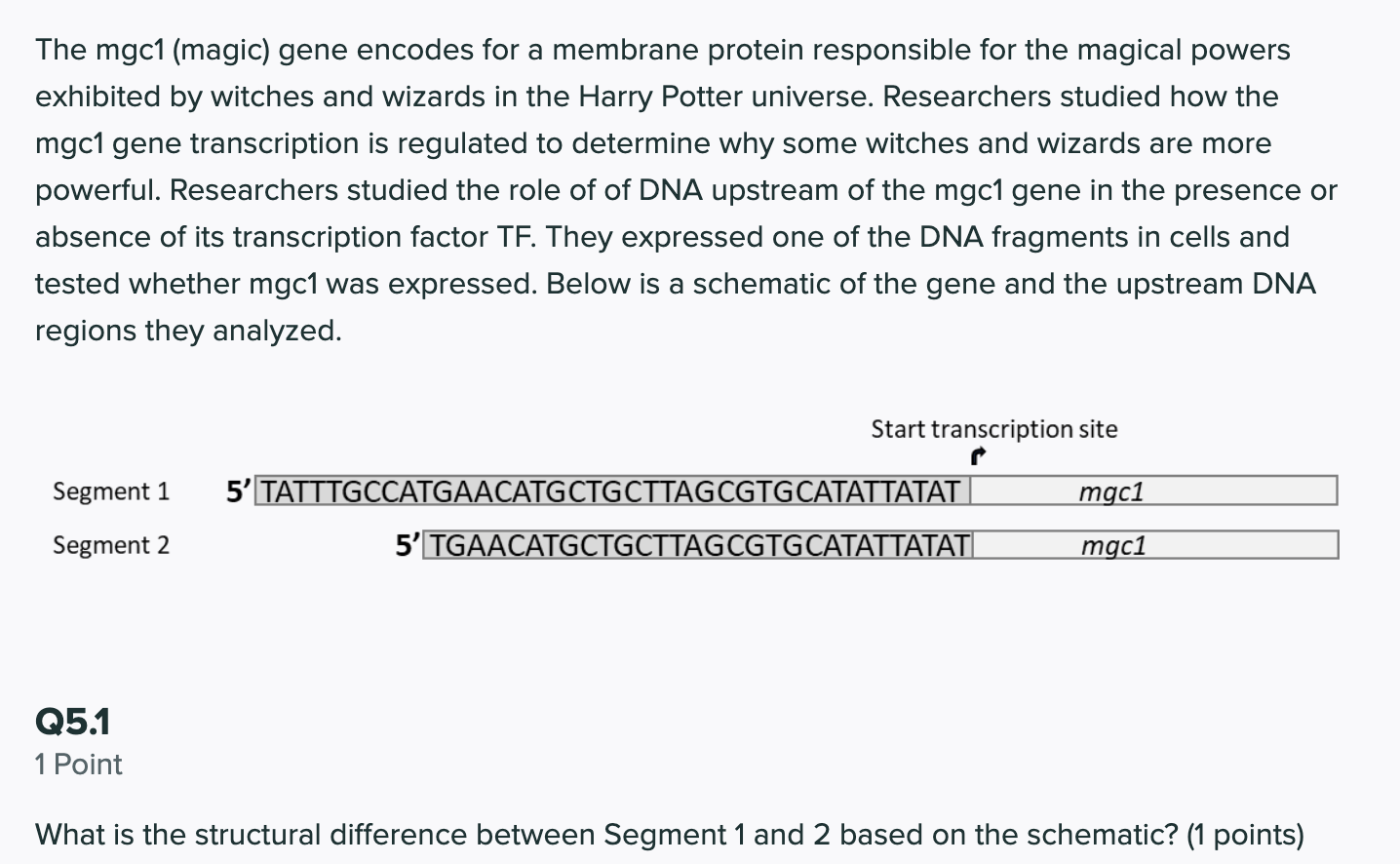 Solved The mgc1 (magic) gene encodes for a membrane protein | Chegg.com