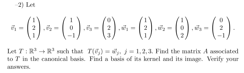 Solved 2) Let Let T : R3 - R3 such that T(ij) ,, j 1,2,3. | Chegg.com