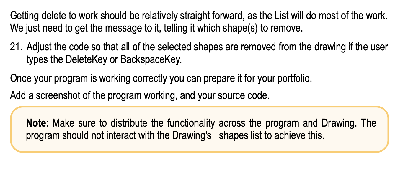 Solved Object Oriented Programming Pass Task 3.1 – Drawing | Chegg.com