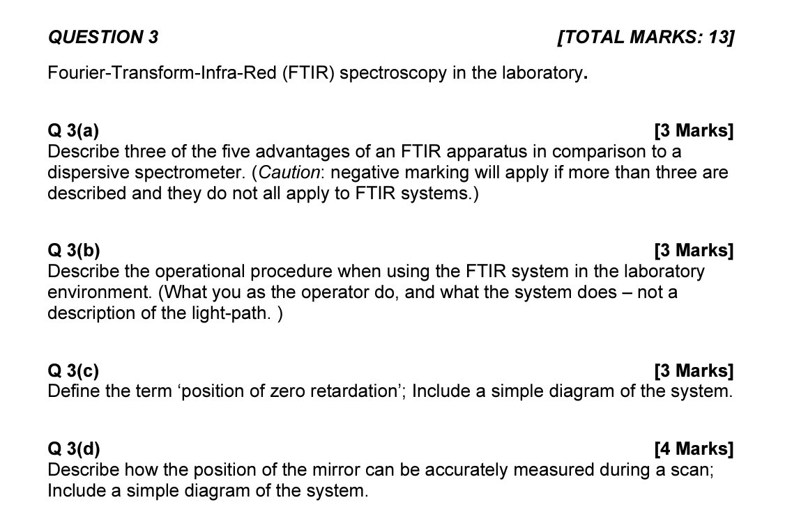 Solved Q 3(a) [3 Marks] Describe three of the five | Chegg.com