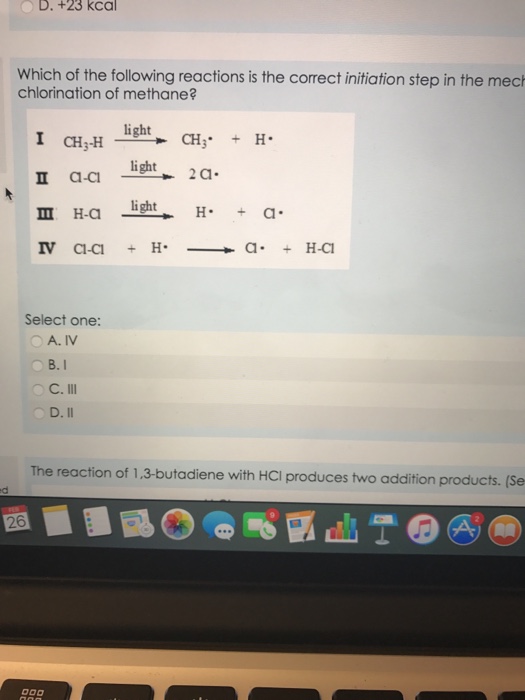 Solved which of the following reactions is the correct | Chegg.com