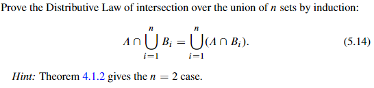 Solved Prove the Distributive Law of intersection over the | Chegg.com