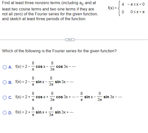 Solved Find at least three nonzero terms (including a0 and | Chegg.com