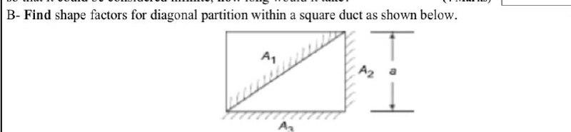 Solved B- Find shape factors for diagonal partition within a | Chegg.com