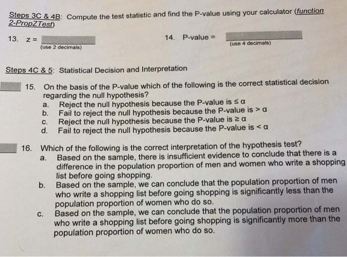 Solved Questions 11 through 16: Is the proportion of men who | Chegg.com