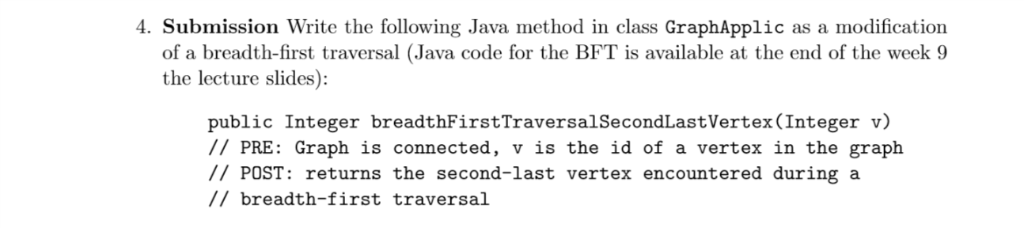 4. Submission Write the following Java method in | Chegg.com