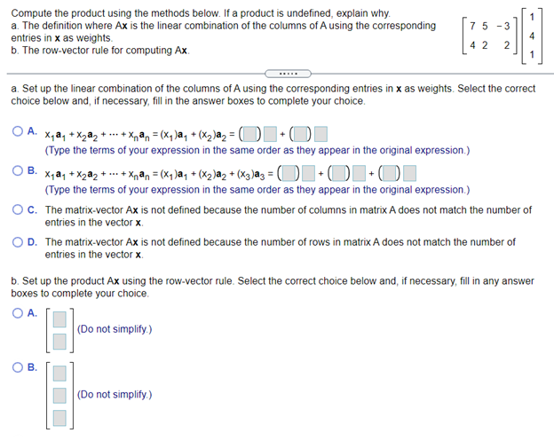 Solved 75 -3 Compute the product using the methods below. If | Chegg.com