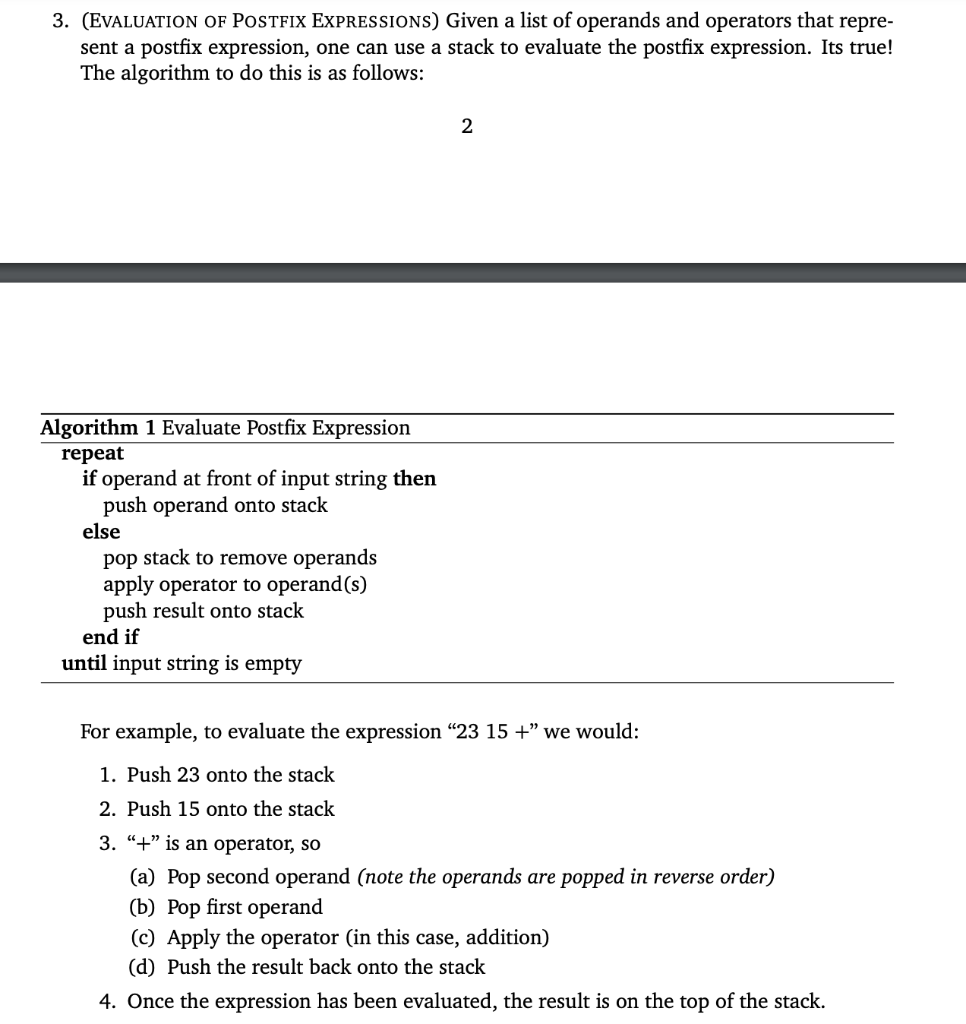 Solved MUST BE WRITTEN IN SCHEME CODE! Define (eval-postfix | Chegg.com