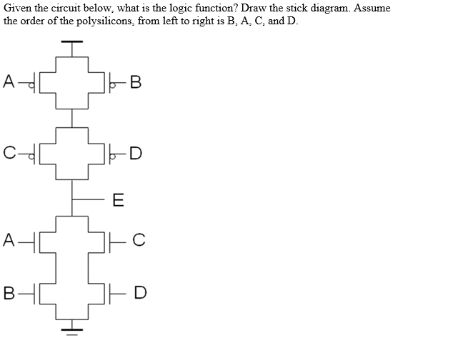 Solved Given the circuit below, what is the logic function? | Chegg.com