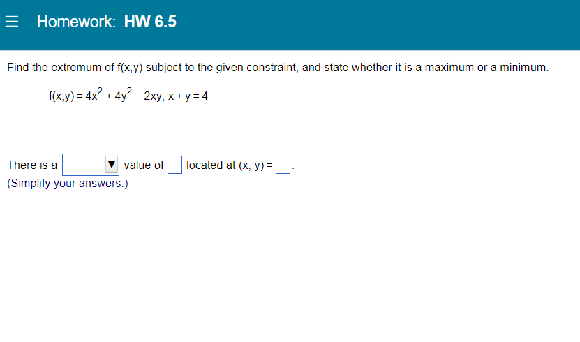 Solved I need help to see whether this is a max/min, the | Chegg.com