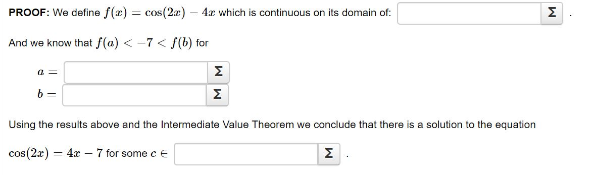 Solved 1 1 which is continuous on its domain of: Σ and - 1 2 | Chegg.com