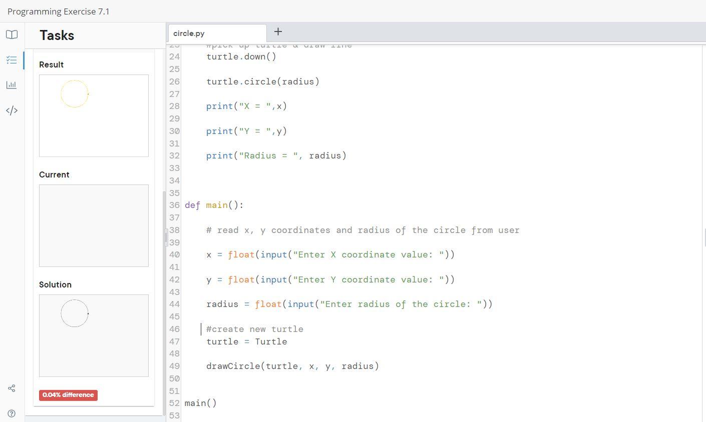Solved In Python: Define a function drawCircle. This | Chegg.com Solved In Python: Define a function drawCircle. This | Chegg.com