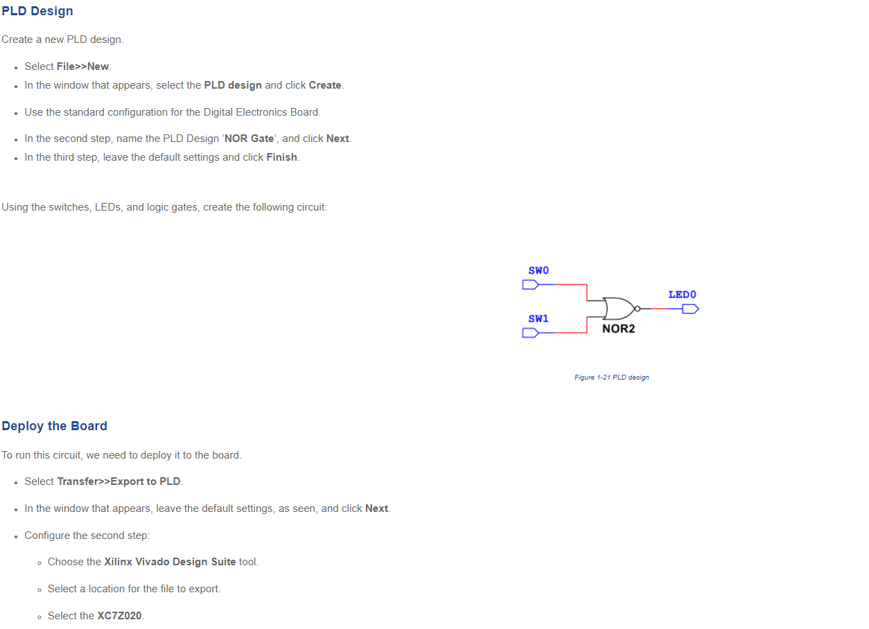 Solved PLD Design Create a new PLD design. Select File>>New | Chegg.com