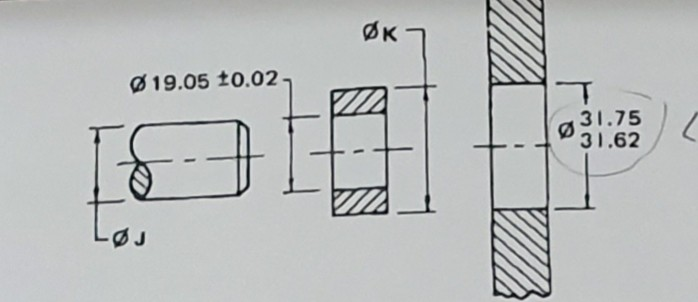 Solved Dimension Shaft (J) to have a tolerance 0f 0.05 and a | Chegg.com