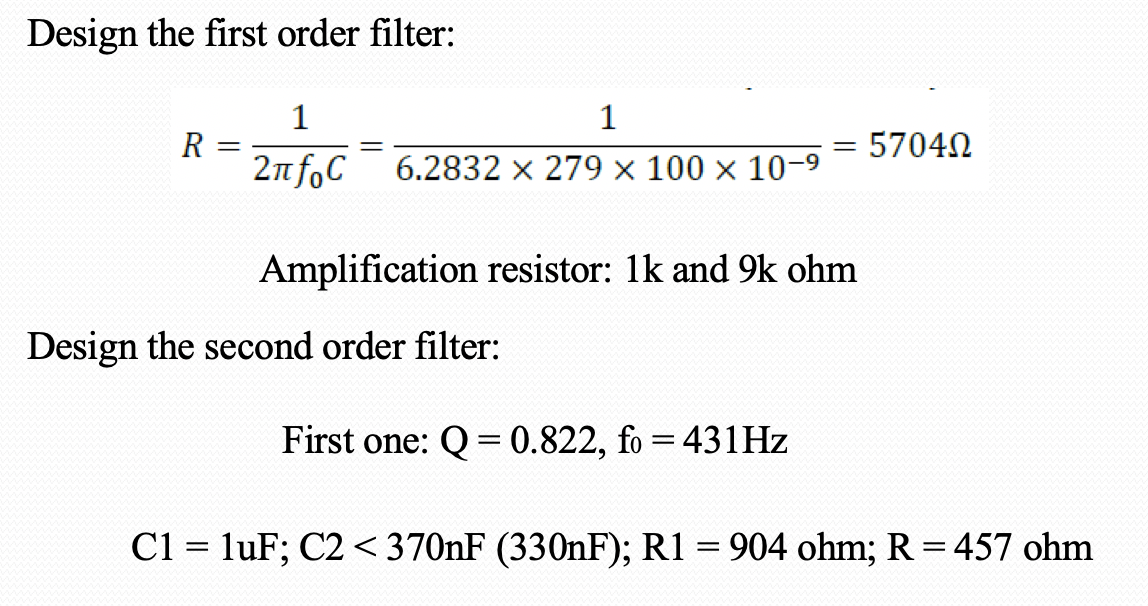 This is an example of a high-order filter design. | Chegg.com