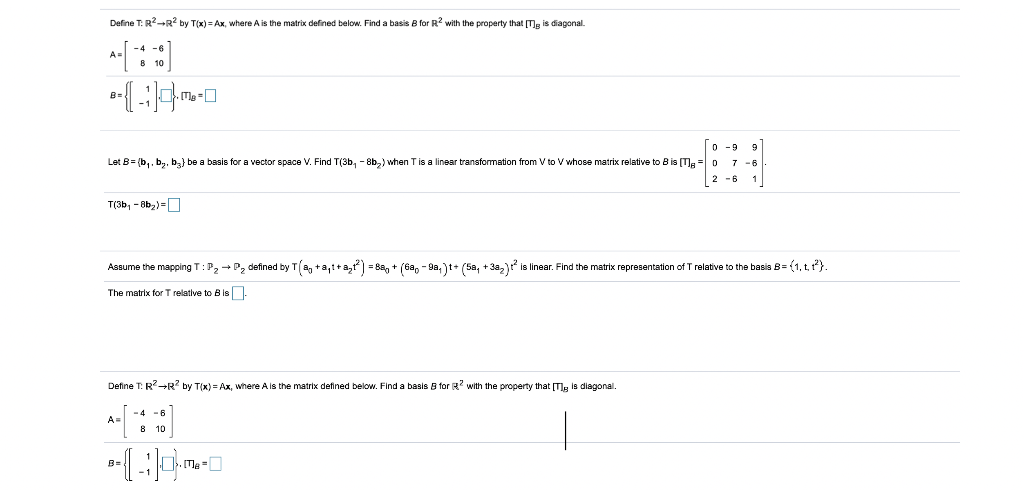 Solved Define T. R2-R2 by T(x) = AX, where A is the matrix | Chegg.com
