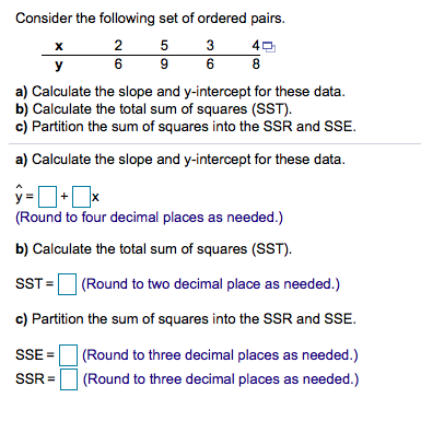 Solved Consider the following set of ordered pairs. 2 3 40 5 | Chegg.com