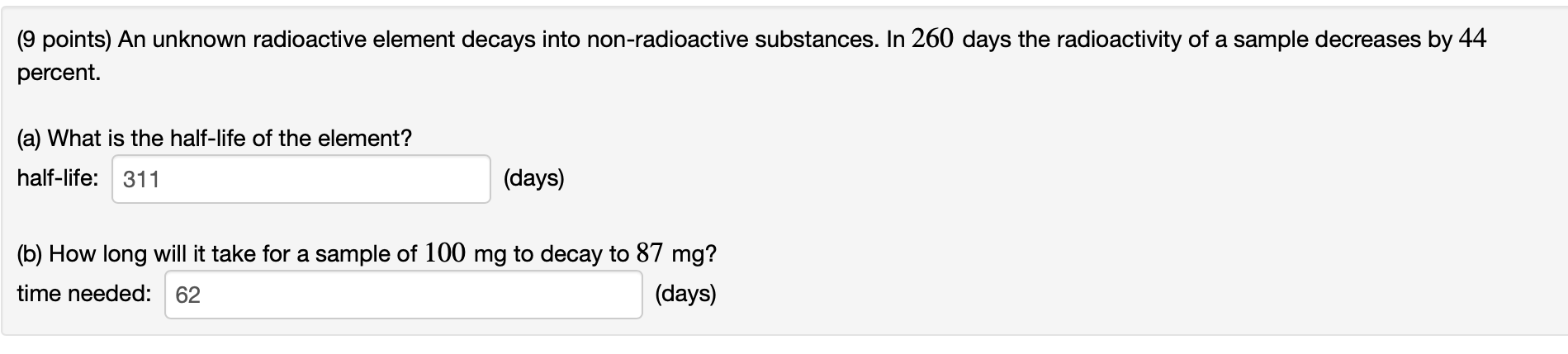 Solved I am uploading this problem again because the second | Chegg.com