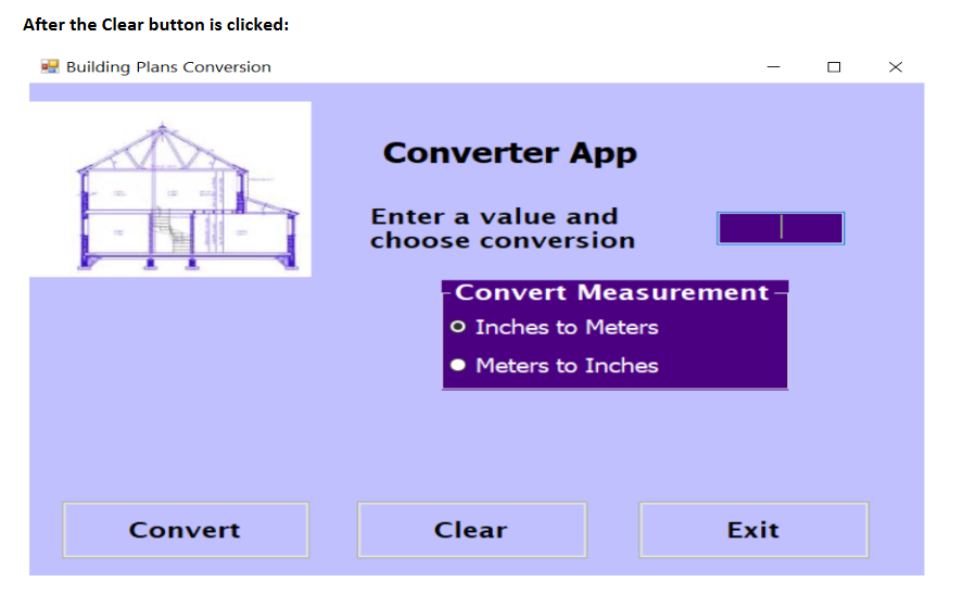 Solved Visual Studio 2019 Design the GUI pictured above. | Chegg.com