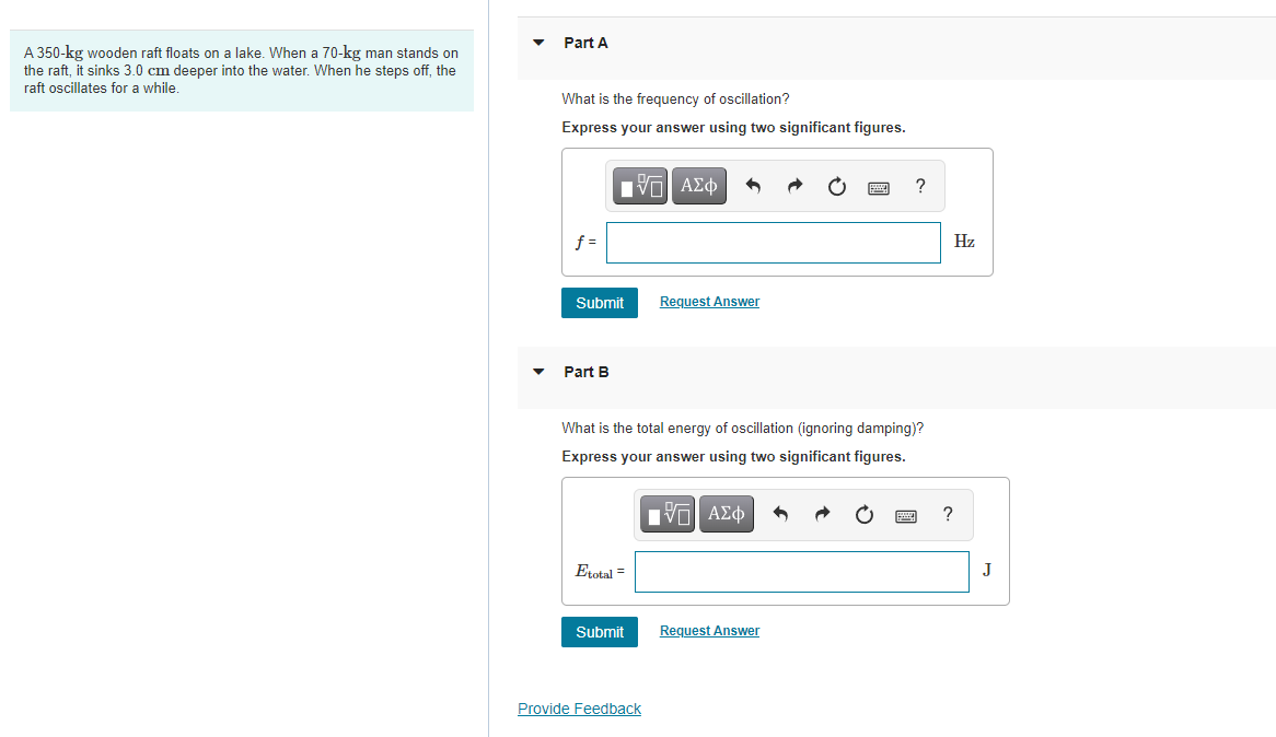 Solved A 350-kg wooden raft floats on a lake. When a 70-kg | Chegg.com