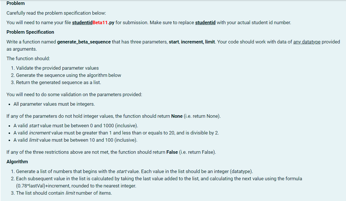 Solved Carefully read the problem specification below: You | Chegg.com