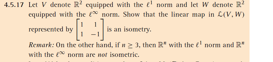 Solved Isometry: I don't understand how L^infinity works | Chegg.com