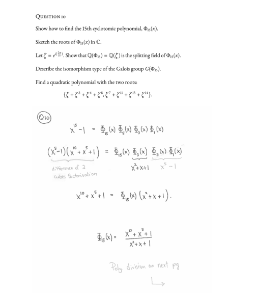 Solved (a) Show how to calculate the 9-th cyclotomic | Chegg.com