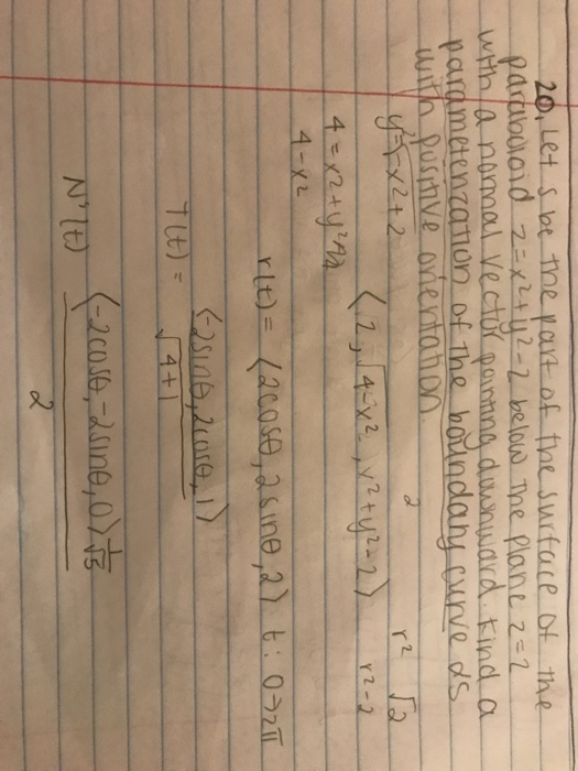 Solved The answer is [2cost,-2sint, 2] t-0-2pi, but I want | Chegg.com