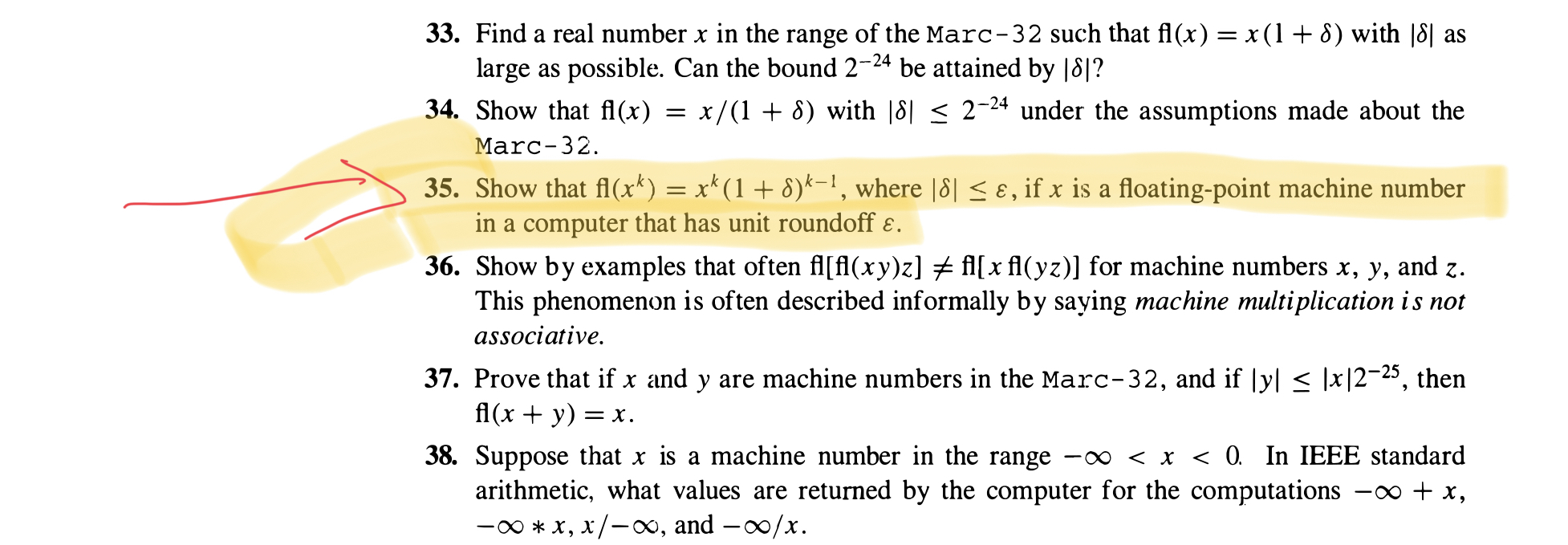 Solved 33. Find a real number x in the range of the Marc-32 | Chegg.com