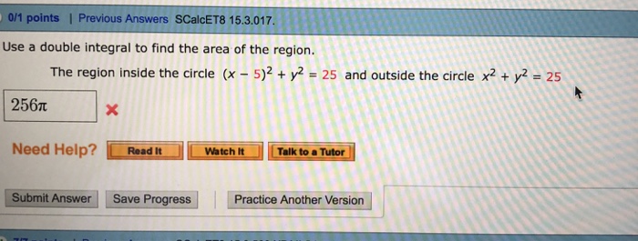 Solved 0/1 points | Previous Answers SCalcET8 15.3.017. Use | Chegg.com