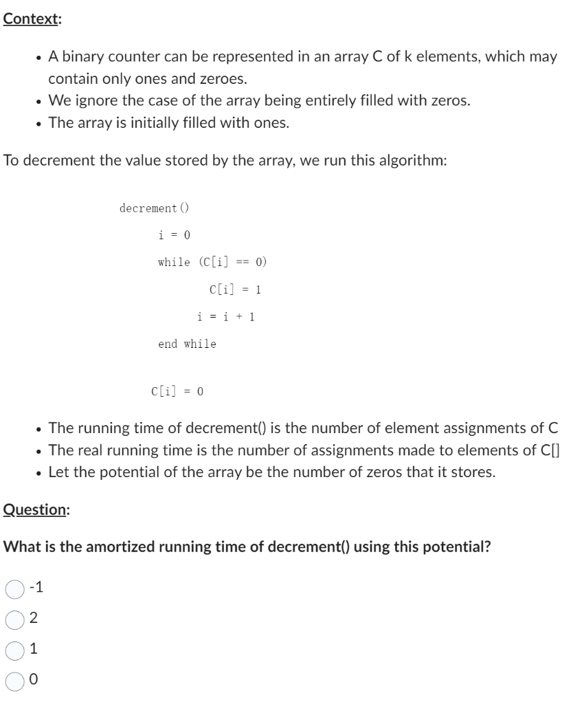 Solved Context: - A binary counter can be represented in an | Chegg.com