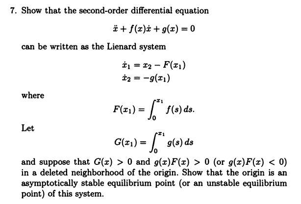 Solved 7. Show that the second-order differential equation | Chegg.com