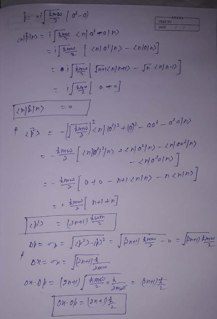 Solved ith itate of Harmonic onillotor. | Chegg.com