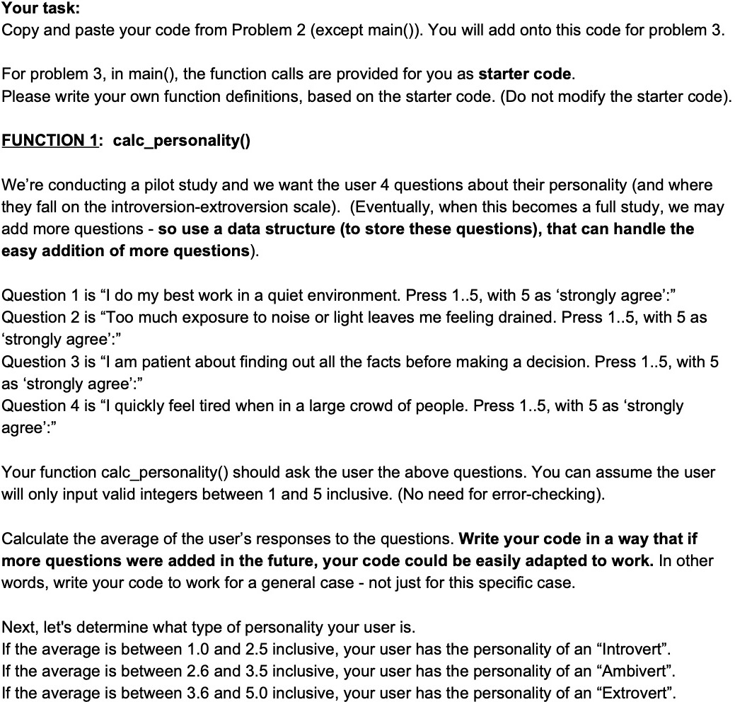 Solved Code From Previous Problem Def Getinput Userinput