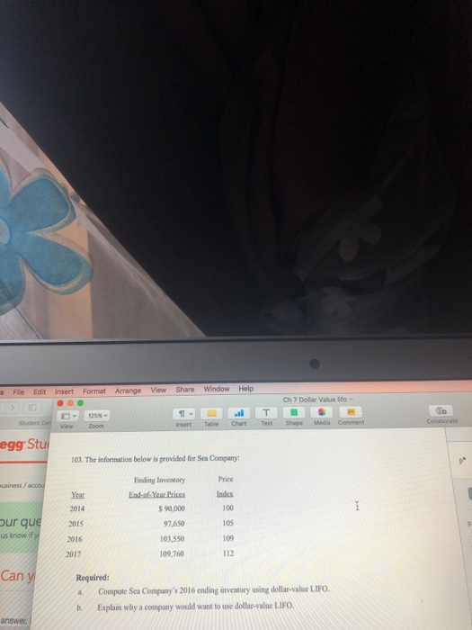 Solved S File Edit Insert Format Arrange View Share Window 
