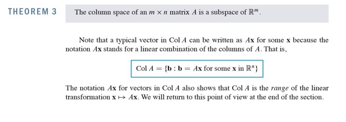Solved 29. Prove Theorem 3 as follows: Given an m x n matrix | Chegg.com
