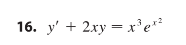 Solved y′+2xy=x3ex2 | Chegg.com