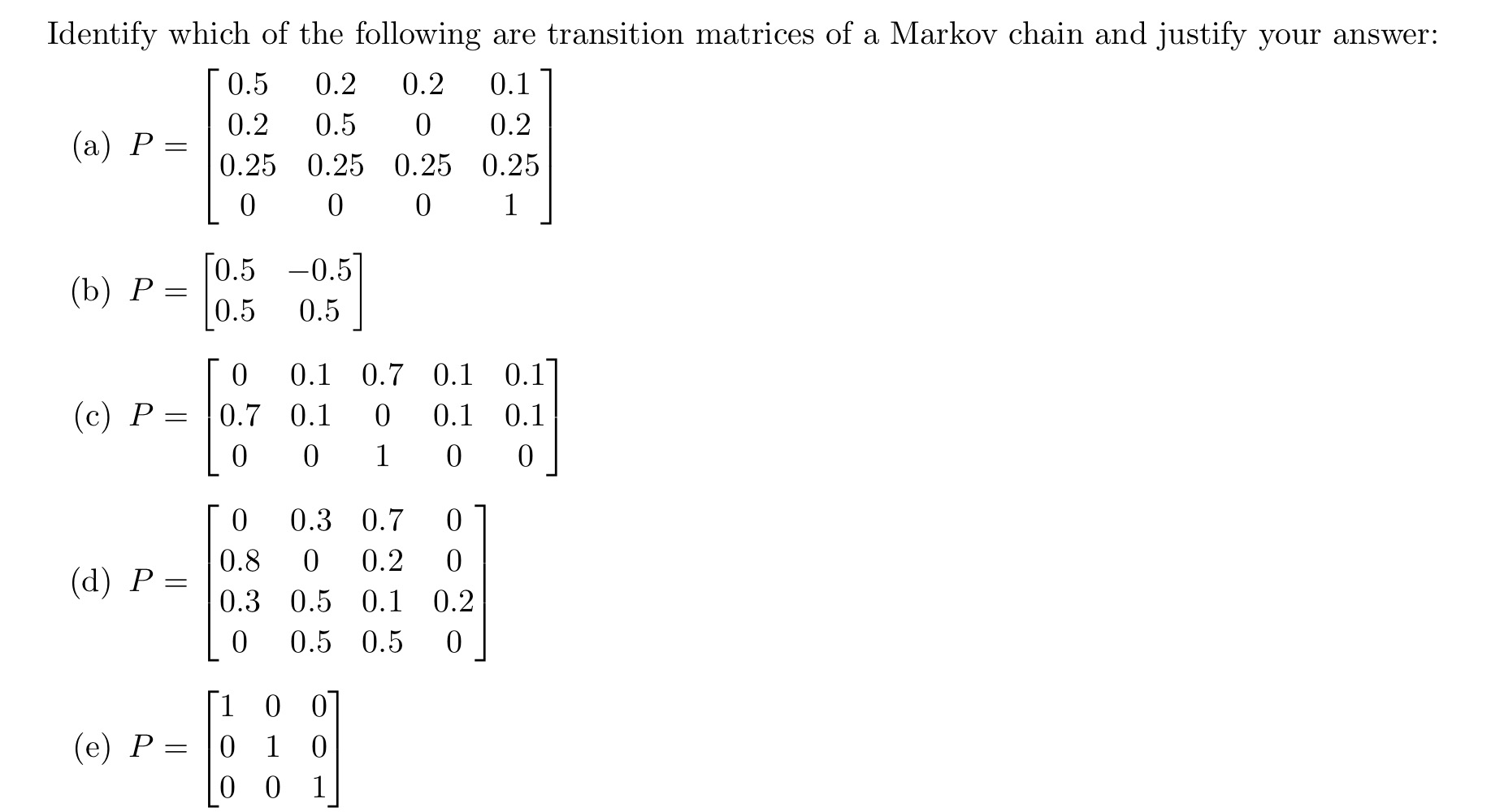 Solved Identify which of the following are transition | Chegg.com
