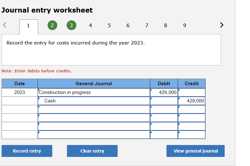 Solved Journal entry worksheet 1 (2) 4 6 Record the entry | Chegg.com