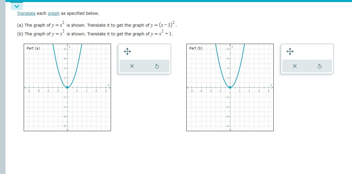 Solved Translate each graph as specified below.(a) ﻿The | Chegg.com
