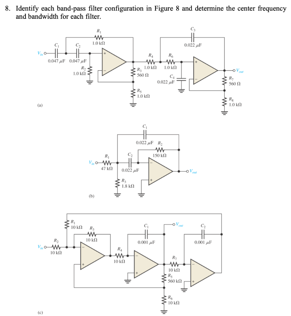 Solved Q8. Answer the question, then use Multisim to plot | Chegg.com