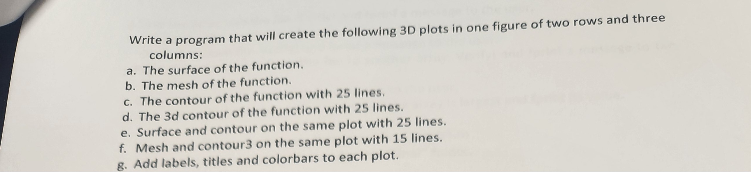 Solved Write a program that will create the following 3D | Chegg.com