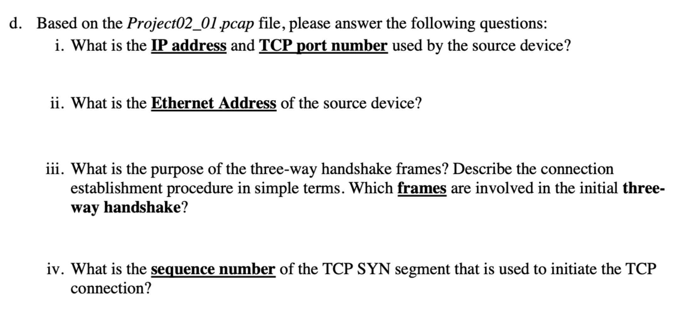 Solved Based on the Project02_01.pcap file, please answer | Chegg.com