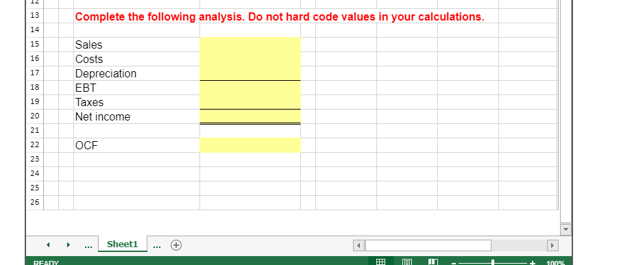 Solved 1. Compute the OCF for this project. ? X SA FILE HOME | Chegg.com
