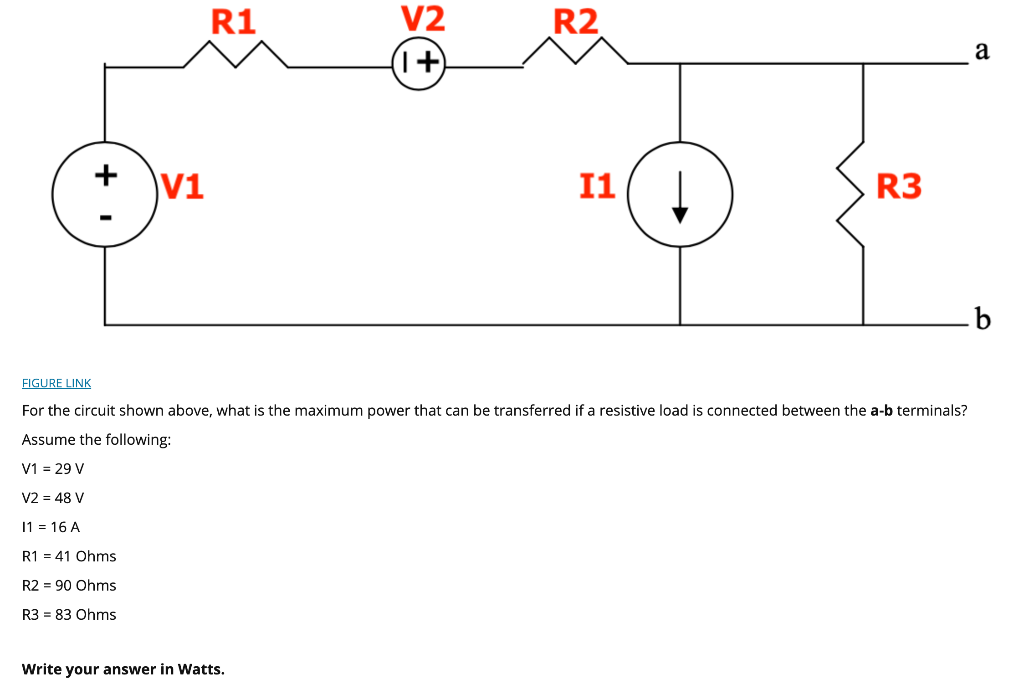 Solved R1 R2 V2 (1 + a + 1 V1 11 R3 b FIGURE LINK For the | Chegg.com