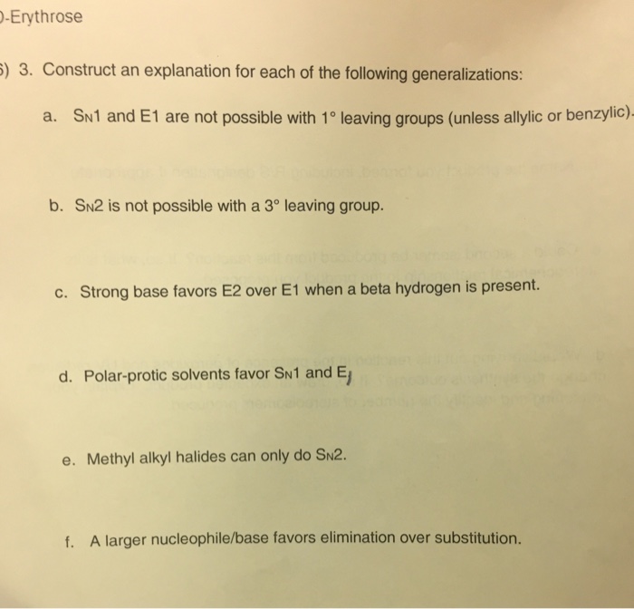Solved Construct an explanation for each of the following | Chegg.com