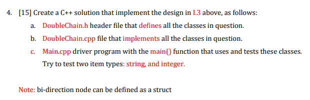 3. [11] In a double linked chain, each node can point | Chegg.com