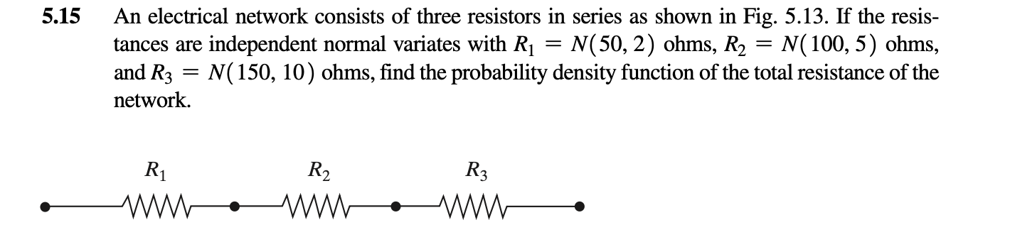 Solved 5.15 An electrical network consists of three | Chegg.com