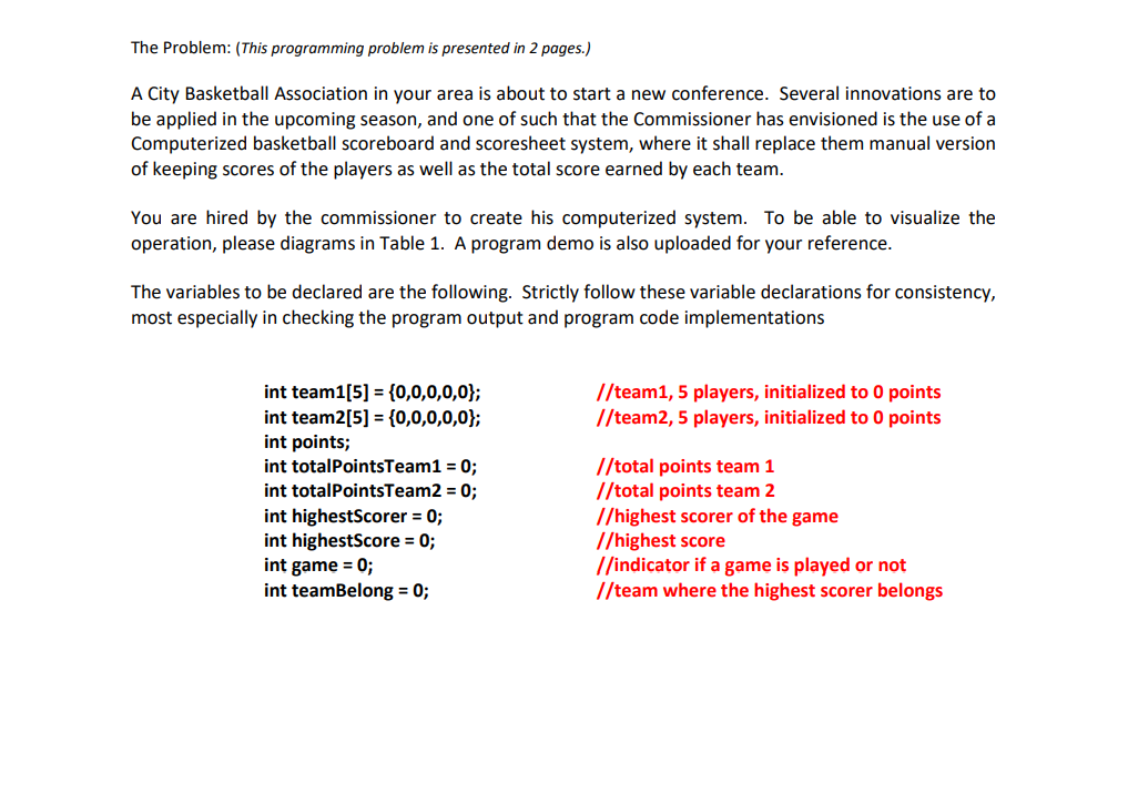 Solved Using the Following naming conventions for | Chegg.com